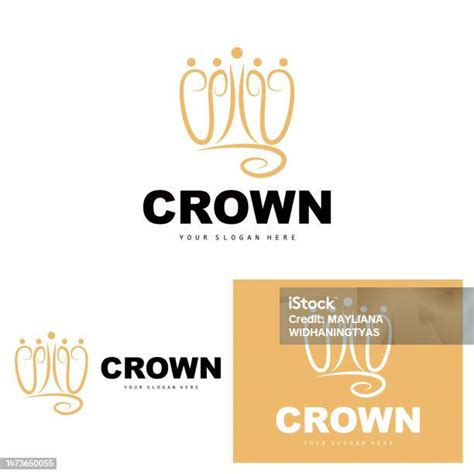 크라운 로고 왕과 여왕 아이콘 디자인 벡터 우아한 간단한 템플릿 그림 Championship에 대한 스톡 벡터 아트 및 기타 이미지 Championship 개념 고급