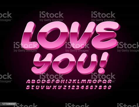 벡터 귀여운 카드 사랑 크리에이티브 메탈릭 알파벳 문자 및 숫자 공휴일에 대한 스톡 벡터 아트 및 기타 이미지 공휴일 그래픽 프린트 금속 Istock