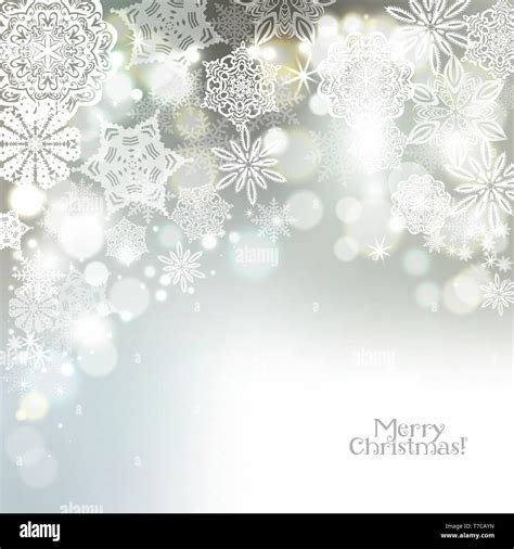 Snowflake Background Vector Holiday Backdrop Stock Vector Image And Art Alamy