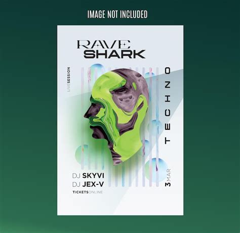 Premium Psd Rave Party Flyer Template