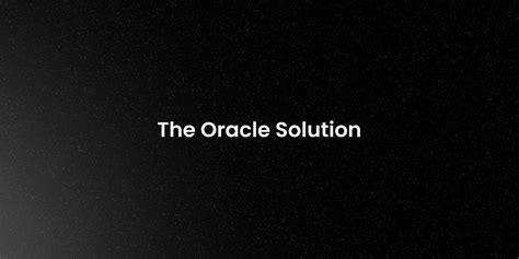 The Oracle Solution Why Decentralizing Everything Is Less Difficult