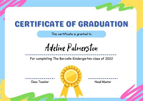 Free Custom Printable School Certificate Templates Canva Worksheets
