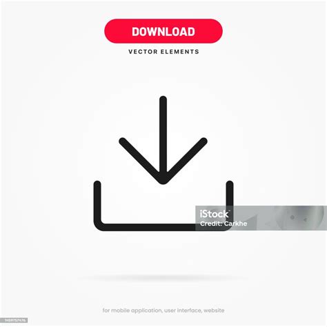 3d 다운로드 아이콘 버튼 업로드 아이콘 다운로드 기호 서명 아래쪽 화살표 아래쪽 기호입니다 Ui Ux 웹 사이트 모바일