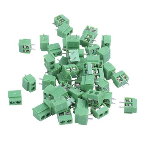 Pieces Pin Mm Pinch PCB Mount Screw Terminal Block Connector V A Green Lazada PH