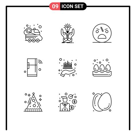 9 Universal Outlines Set For Web And Mobile Applications Things Iot Hands Internet Spooky