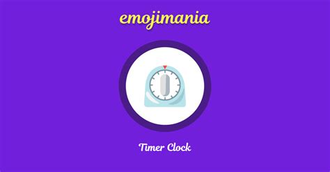 ⏲ Timer Clock Emoji Copy And Paste Emojimania
