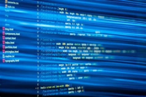 Html And Css Code Stock Image Image Of Layout Line 76836103