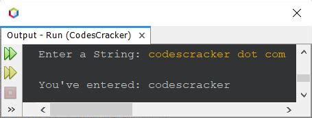 Java Program To Get Input From User
