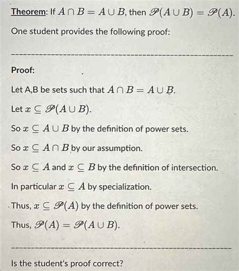 Solved Theorem If AB AB Then P AB P A One Babe Chegg Com
