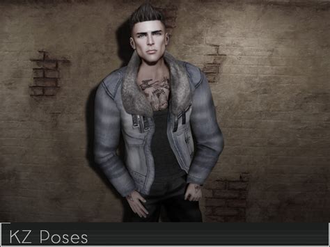 Second Life Marketplace Kz Poses Glimpse Male Pose Bento