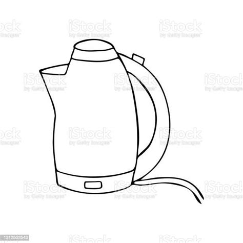 벡터의 낙서 전기 주전자 아이콘 벡터에 손으로 그린 전기 주전자 아이콘 벡터의 낙서 전기 주전자 일러스트레이션 가정 생활에 대한 스톡 벡터 아트 및 기타 이미지 Istock