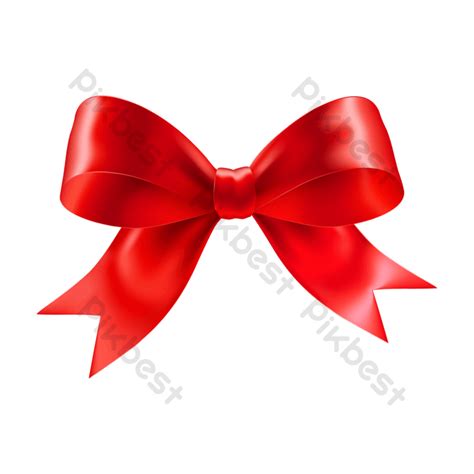 세련된 빨간 리본 장식 일러스트 Png Psd 무료 다운로드 Pikbest