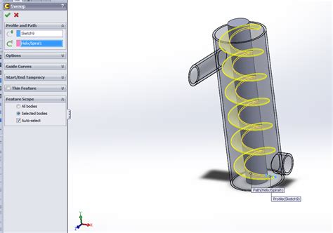 how to create helical model grabcad tutorials