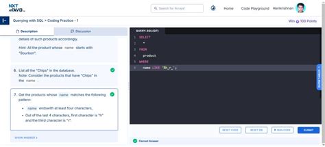 Harikrishnan V S On Linkedin Day86 100daysofcode Ccbpian Sql Patternmatching Datafiltering