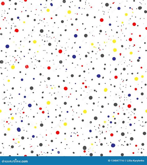 Seamless Blob Pattern Ink Drop Background Stock Illustration