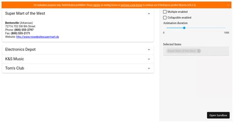 React Accordion Forked Codesandbox