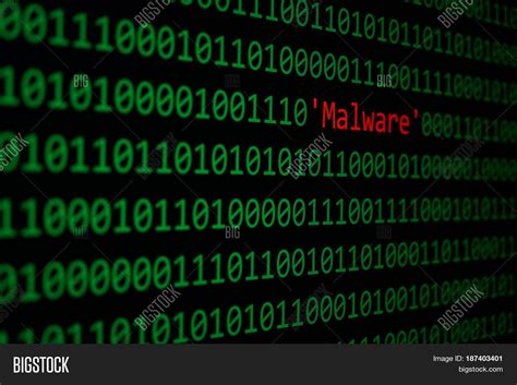 Red Malware Binary Image And Photo Free Trial Bigstock