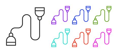 흰색 배경에 격리 된 검은 줄 가슴 익스팬더 아이콘 다채로운 아이콘을 설정합니다 벡터 건강한 생활방식에 대한 스톡 벡터 아트 및 기타 이미지 건강한 생활방식 근육