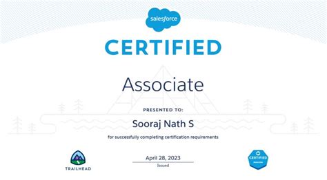 Salesforcecertified Salesforce Associate Sooraj Nath S