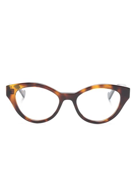 Gucci Eyewear Tortoiseshell Cat Eye Frame Glasses Brown Farfetch