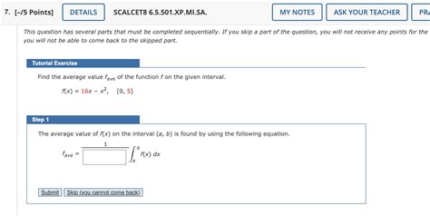 Solved Find The Average Value Fave Of The Function F On The Chegg Com