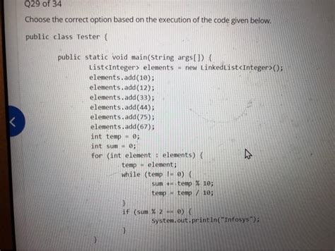 Solved What Will Be The Output Of The Code Given Below