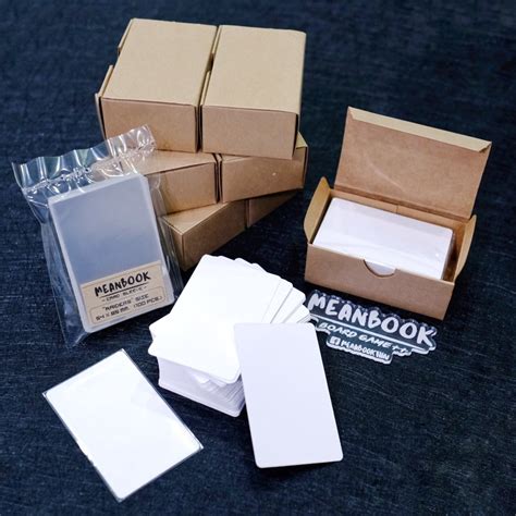 Blank Card กระดาษการ์ดสำหรับออกแบบบอร์ดเกม ซองใส่การ์ด By Meanbook
