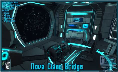 Second Life Marketplace Mirrorverse Nova Class Bridge10350