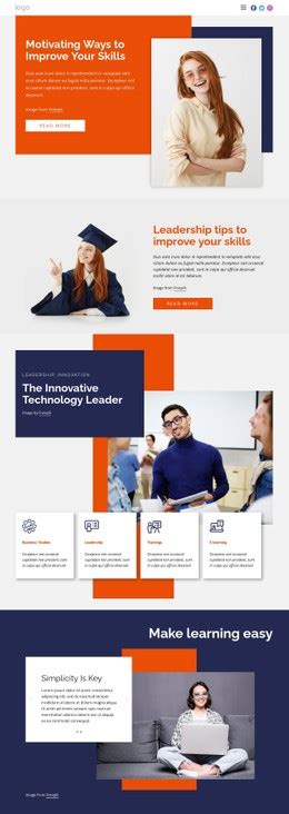 Education CSS Templates Nicepage
