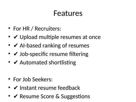 ai resume analyzer using nlp presentation pptx