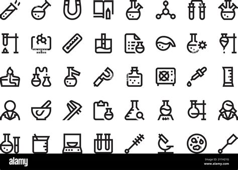 Laboratory Icons High Quality Vector Icons Collection With Editable