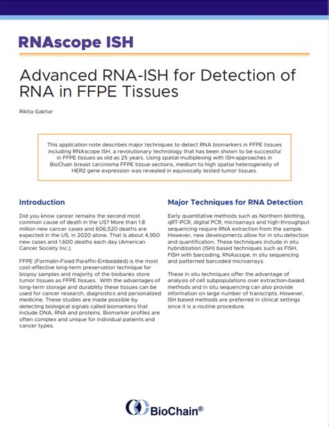 Rnascope Ish Biochain Institute Inc