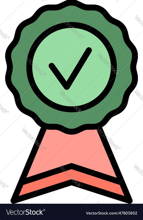 Regulated Products Paper Emblem Icon Flat Vector Image