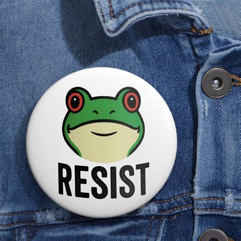 Resist Portland Frog Resistance Movement Protest Buttons