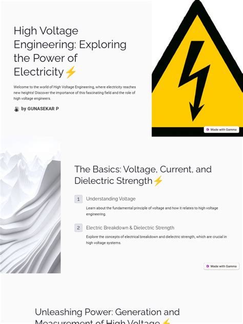 High Voltage Engineering Exploring The Power Of Electricity Download Free Pdf High Voltage
