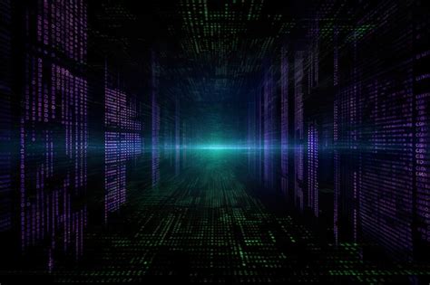 Premium Photo Abstract Binary Code Technology Background Generative Ai