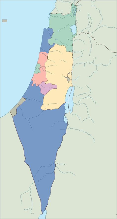 Israel Political Map Guide Of The World