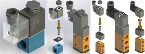 Cad Solidworks Solenoidvalves Pneumatics Controls 3dmodels Hasanain Shuja