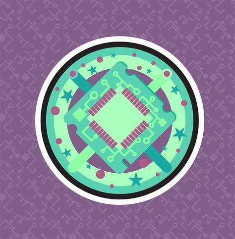 Computer Processor Chip 16117390 Vector Art At Vecteezy