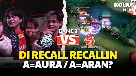 MATCH PLOT TWIST AURA VS EVOS GAME 2 MPL ID S13 WEEK 8 DAY 3 YouTube