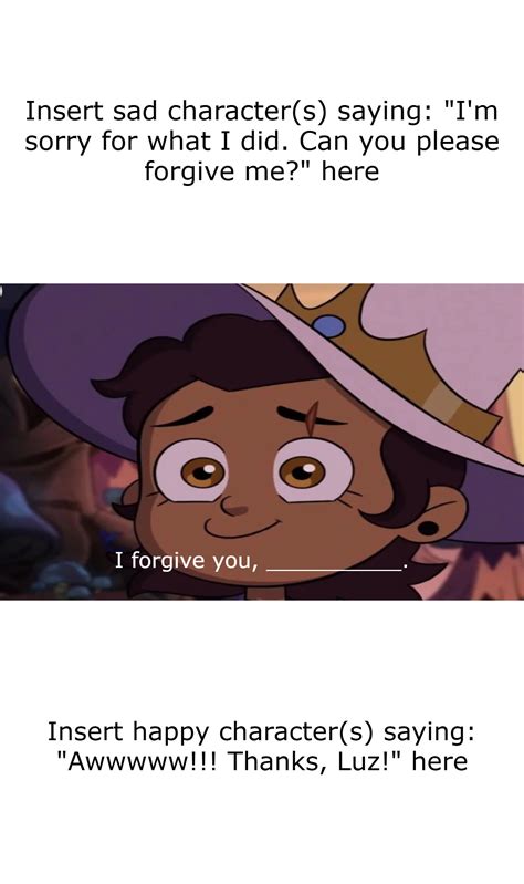 Luz Accepts Which Characters Apology By Duongtoonmemes On Deviantart