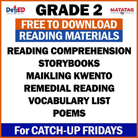 Deped Click Grade 2 Free Reading Materials Reading Facebook
