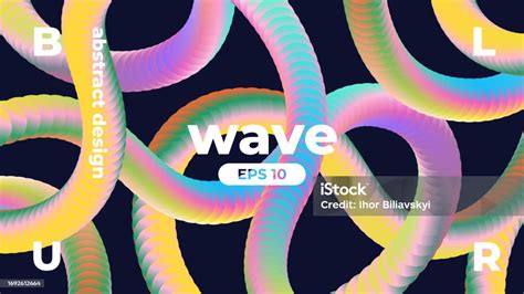 화려한 추상적인 기하학적 배경 글리치 효과 액체 파 밝고 생생한 색상 현대적인 디자인 유체 모양 구성 포스터 배너 템플릿입니다 3d 요소 벡터 그림 Eps10 0명에 대한