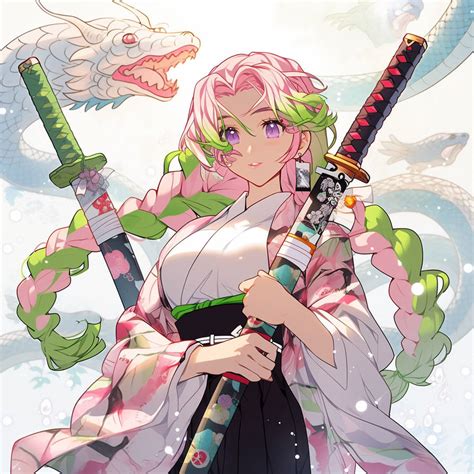 Zf Puhi Mitsuri Kanroji From Demon Slayer Full Bod By Zfpuhi On Deviantart
