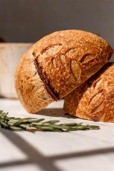 Rustic Rosemary Sourdough Bread • Cultured Guru