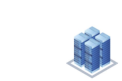 Server Room Isometric Vector Futuristic Technology Of Data Protection And Processing 4902239
