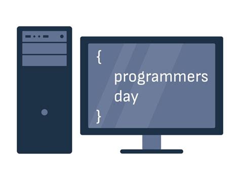 Premium Vector Programmers Day Creative Design On Computer Monitor Vector Illustration