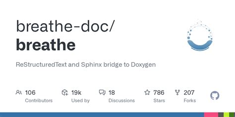 Github Breathe Docbreathe Restructuredtext And Sphinx Bridge To Doxygen