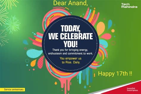 Workanniversary Techmahindra Anand Lodha 27 Comments