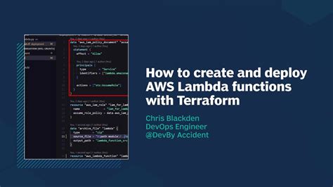How To Create And Deploy Aws Lambda Functions With Terraform Youtube